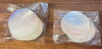 500 x 25mm Clear Mylar Badge Button Making Film Cover Round NOT G ...