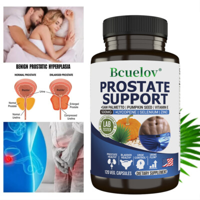 Prostate Support Capsules - Increase Urinary Flow,Prostate & Bladder ...
