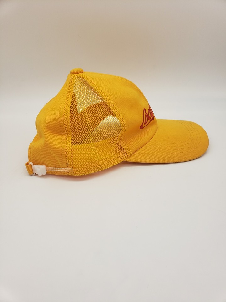 Vintage Rare Yellow Coca-Cola Slide Lock Mesh Hat NEW HTF | eBay