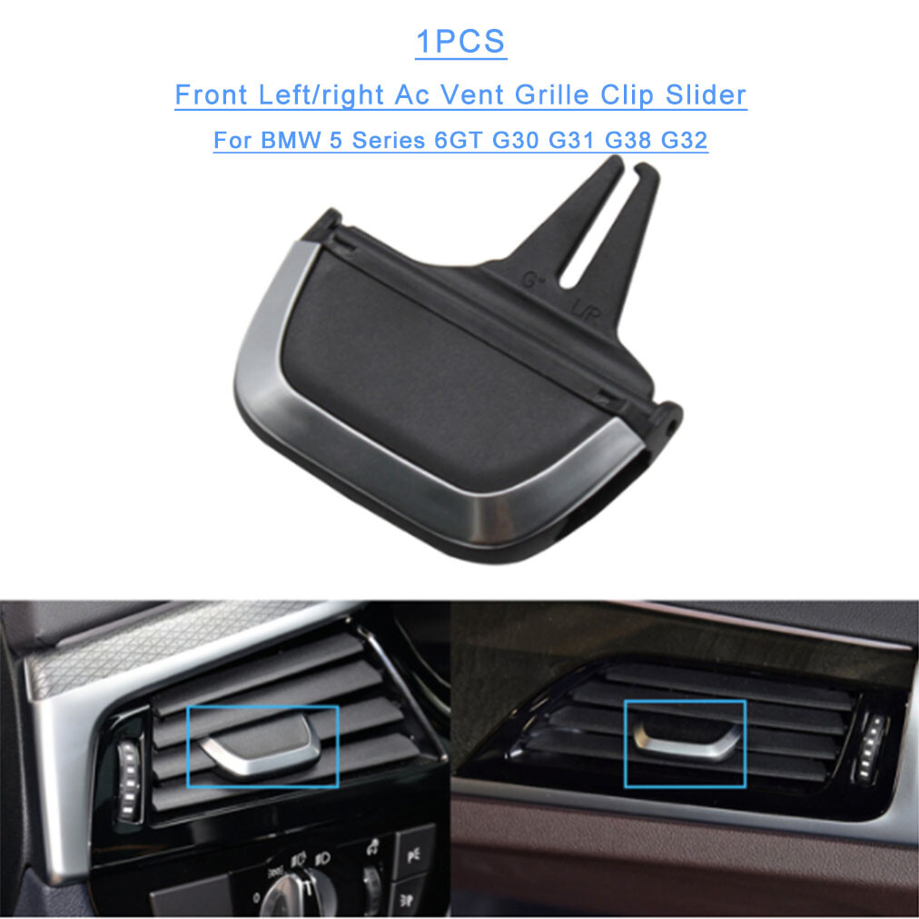 1PCS Left/Right A/C Air Vent Paddle Tab Clip W/Chrome For BMW G30 G31 ...