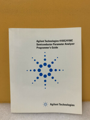 Agilent 04156-90040 4155C, 4156C Semiconductor Parameter Analyzer ...