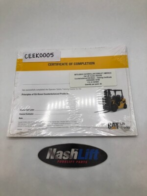 CEEK0005, CAT, Certificate of Completion SKU-04230504SR | eBay