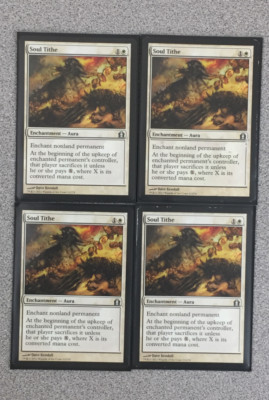 MTG - SOUL TITHE 4XPLAYSET - RETURN TO RAVNICA - UNCOMMON -MP-MTG | eBay