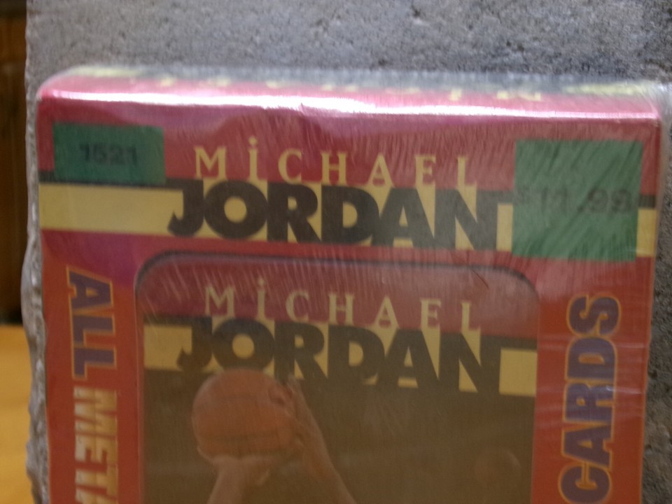 MICHAEL JORDAN ALL METAL CARDS CASE TIN ORIGINAL TARGET BOX ONLY 1 ...
