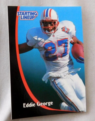 1998 Starting Lineup Eddie George Houston Oilers Football Card mint | eBay