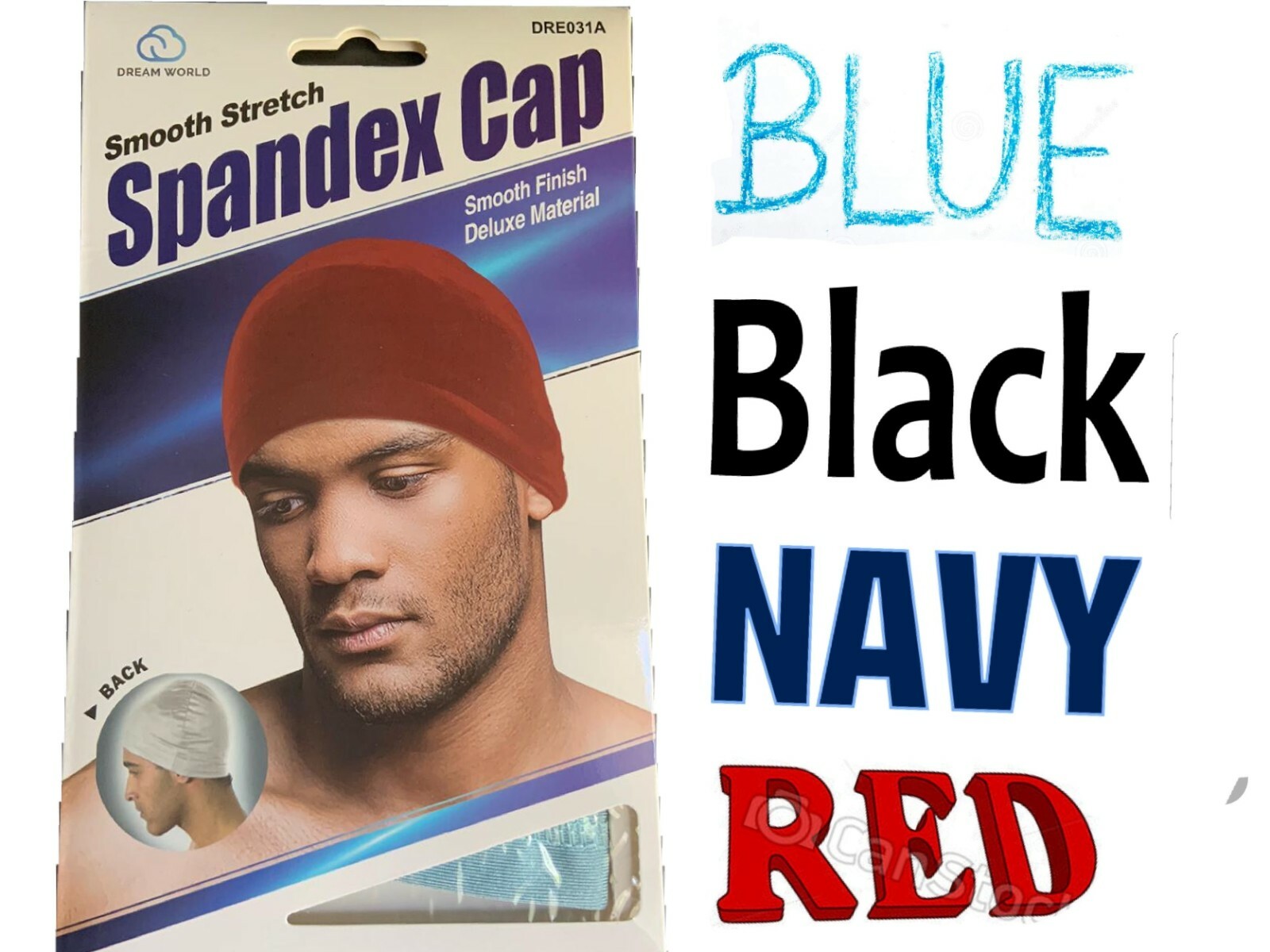 Jumbo Size Spandex Domecap Men Women Braids Stretchy Dome Cap Wave ...