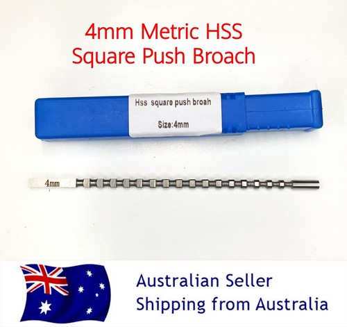 4mm Square Push Type Broach Cutter Metric Size High Speed Steel Cutting ...