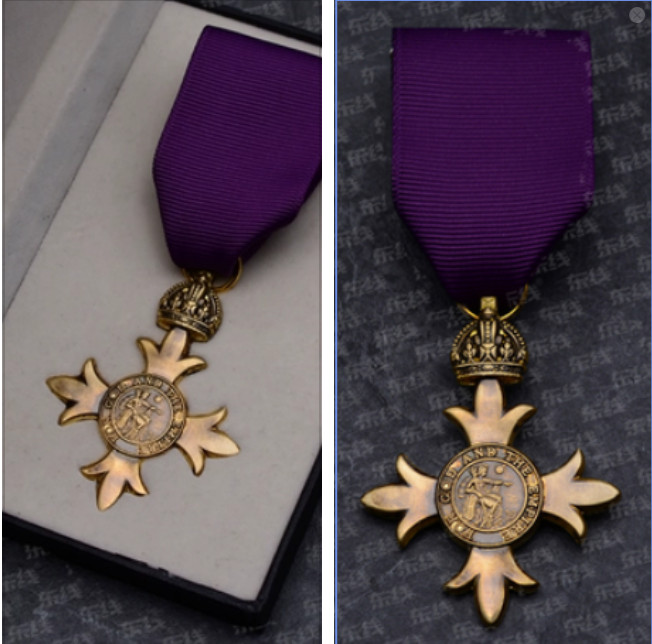 Full Size OBE Medal Officer Order of the British Empire Collection Box ...