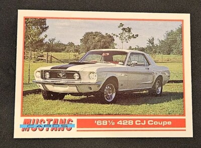 CARROLL SHELBY MUSTANG CARDS SERIES 1 - '68 1/2 428 CJ COUPE CARD #21 ...