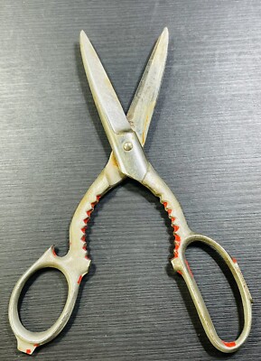 Vintage Red WISS 1KS Kitchen Shears Scissors 1960’s Jar Claw Bottle ...