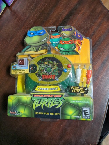 TMNT Ninja Turtles TV Plug and Play Video Game 2005 Battle For The City ...