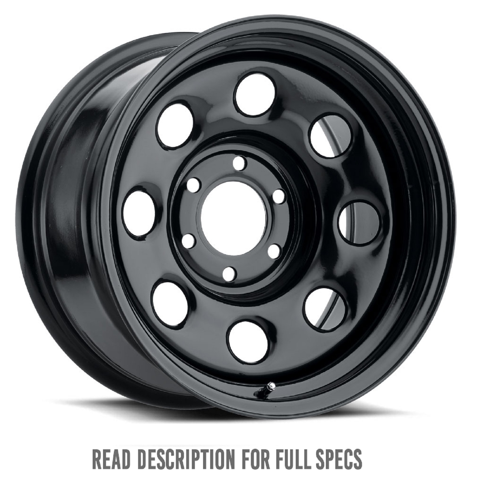 Vision Wheel Set of 4 84 D Window 16" x 7" Black 6x139.7 0mm Wheels ...