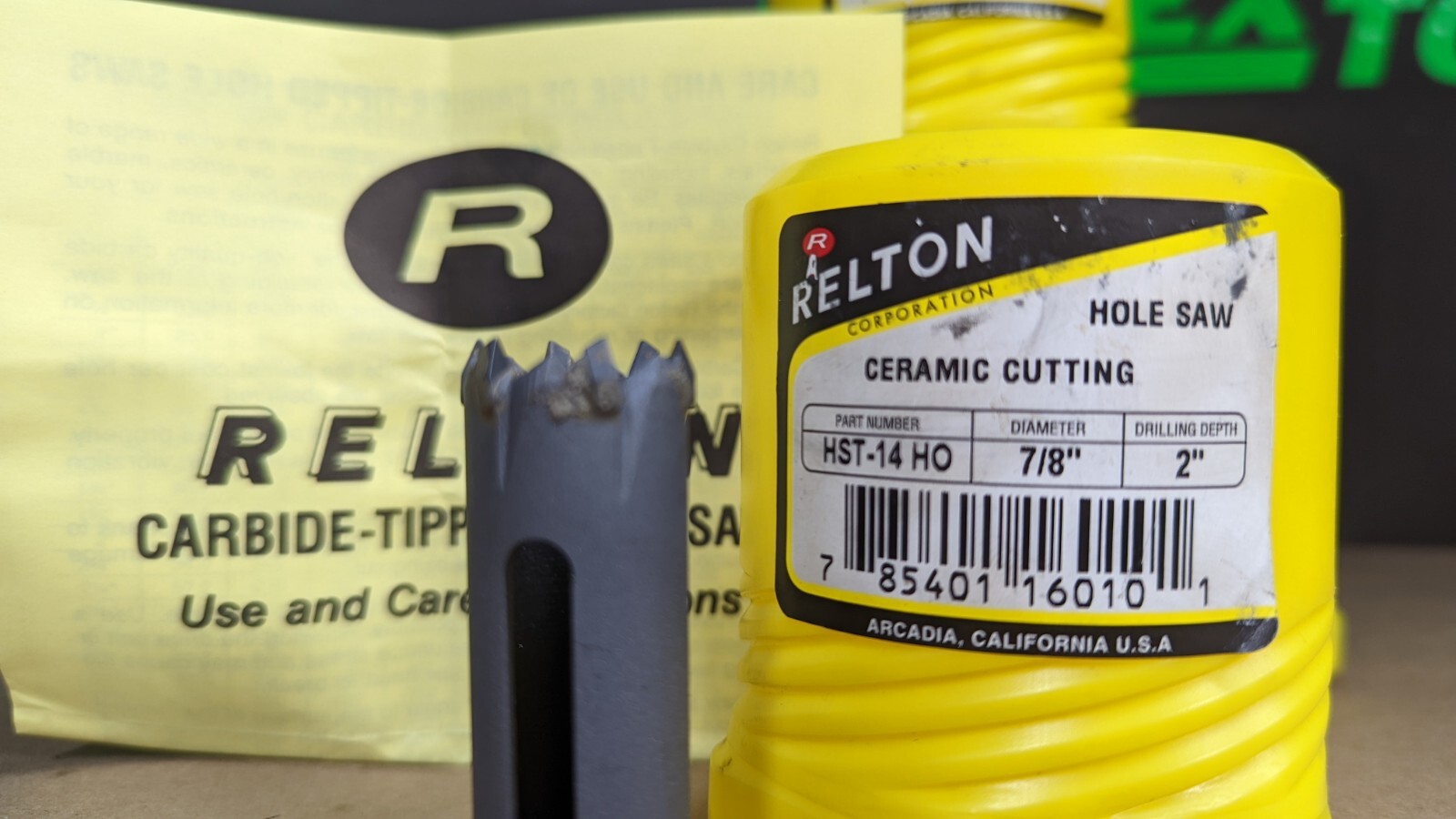 RELTON HST-14HO 7/8" " Tub Tile & Spa Hole Saw Head-Only for sale ...