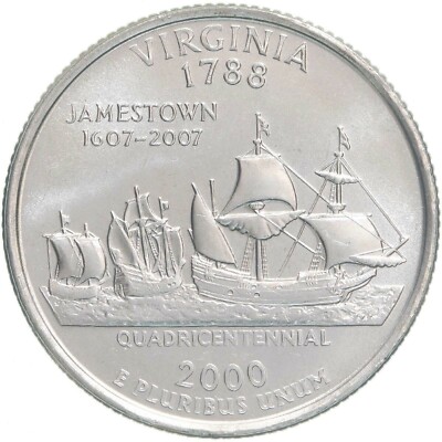 2000 P State Quarter Virginia BU US Coin From US Mint Set | eBay