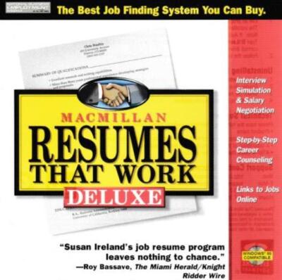 Resumes That Work Deluxe PC CD interview simulation salary negotiation ...