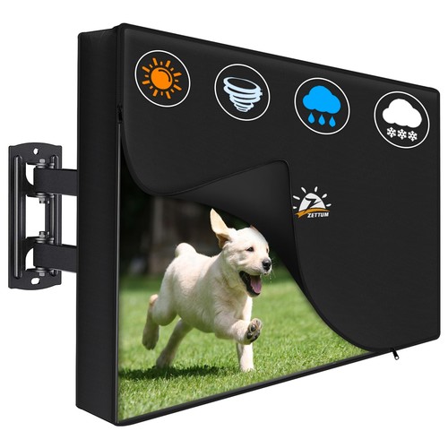 Outdoor TV Cover 75 Inch – 600D Waterproof Weatherproof TV Protector ...