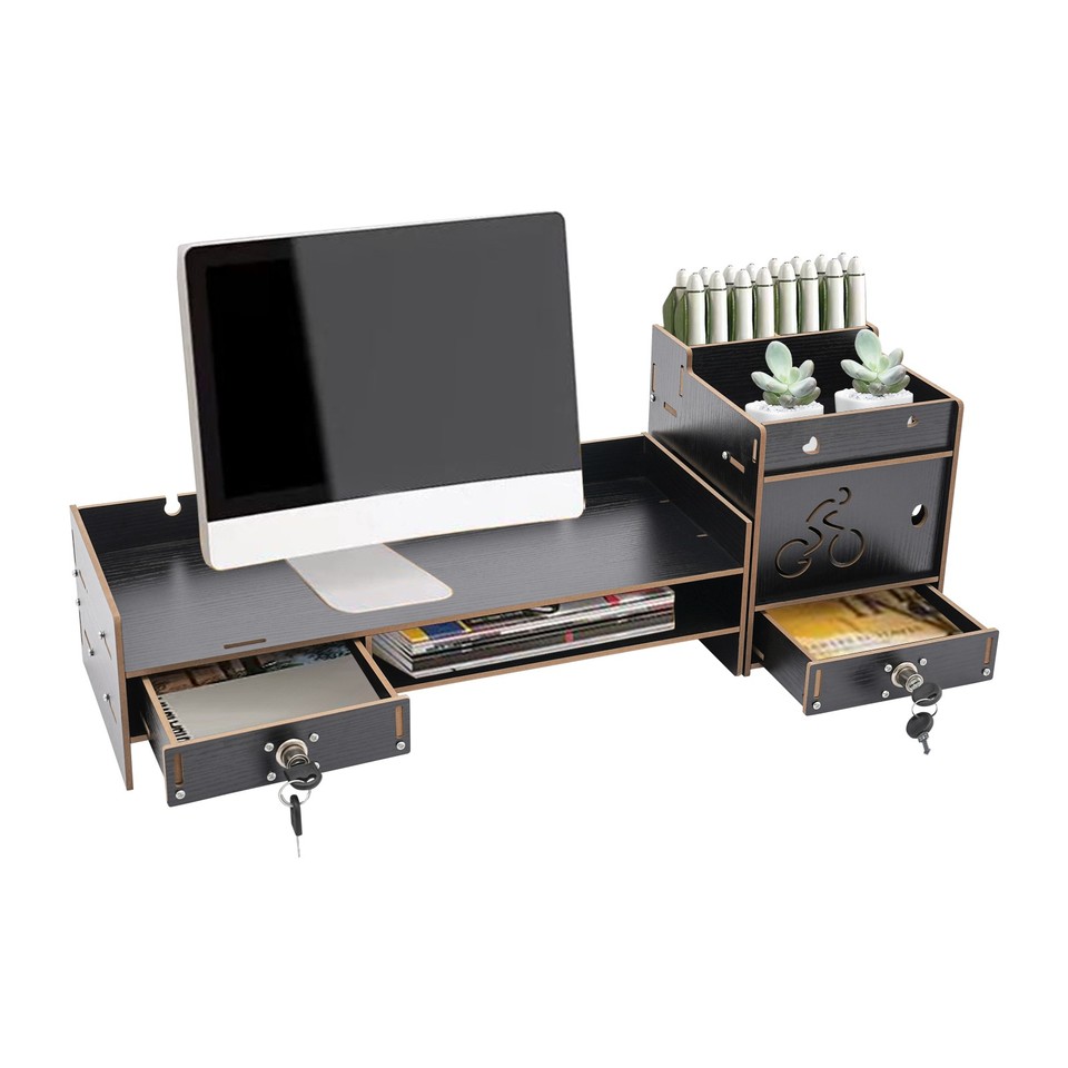 Computer Desktop Monitor Stand Laptop Display Computer Riser Shelf ...