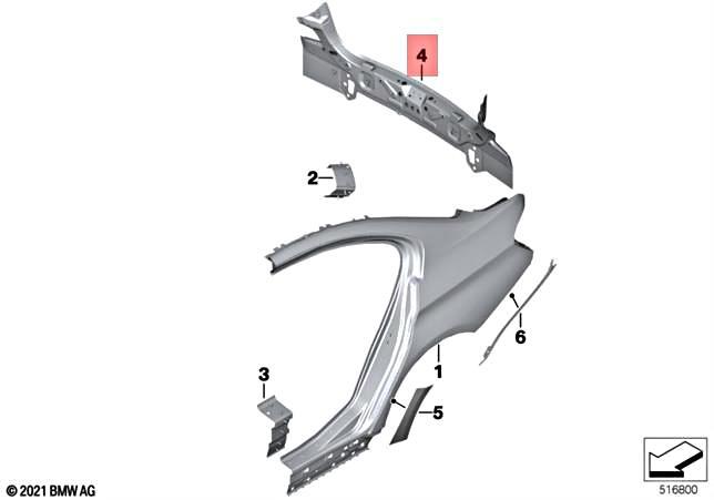 Genuine BMW Rear Body Panel 41347297994 | eBay