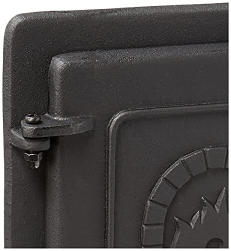 8x8 Inch Black Cast Iron Hinged Clean Out Door with Bolt Closure System ...