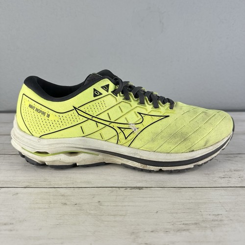 Mizuno Men’s Wave Inspire 18 Road Running Shoes Size 8.5 D 411355 Lime ...