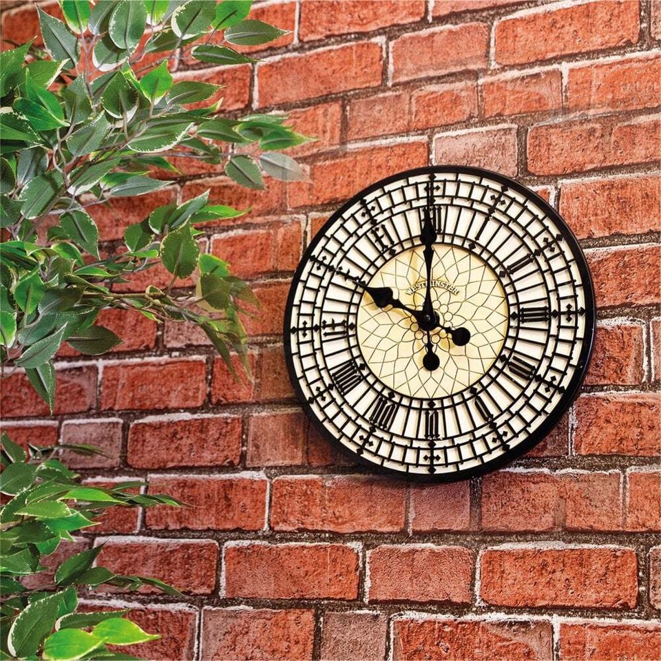 Garden Clock Outdoor indoor 12" Garden Station Wall Clock BIG BEN ...