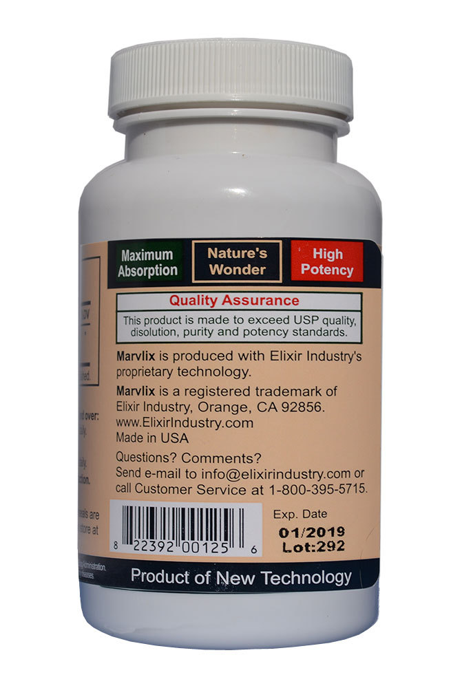 Elixir Industry Marvlix Cordyceps Sinensis Mushroom Immune, Heart, Lung ...
