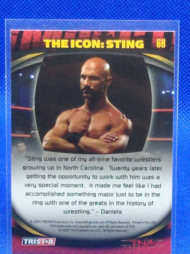 AUTOGRAPH Sting 2009 TriStar TNA THE ICON: STING #68 | eBay