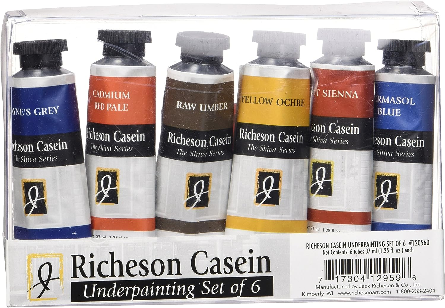 Casein the Shiva Series Underpainting with 37Ml Tubes, Set of 6 | eBay