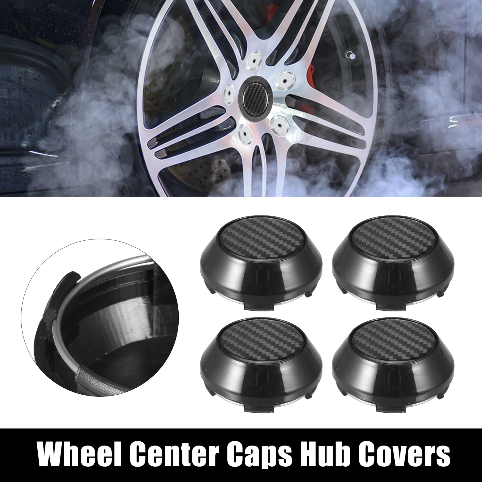 4pcs 61mm 65mm Wheel Center Hub Caps Hubcaps Covers Universal for Car ...