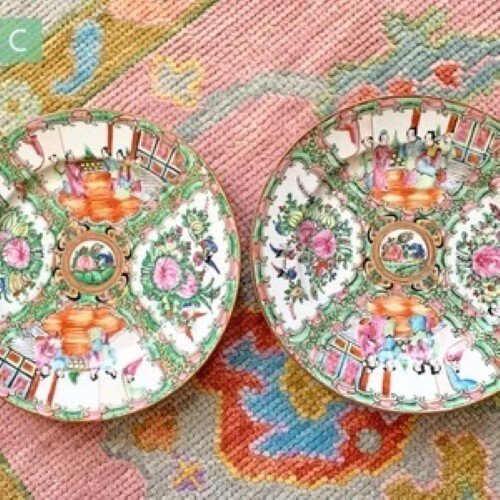 PLATES, ANTIQUE FAMILLE ROSE MEDALLION MIX & MATCH PLATE WALL | eBay