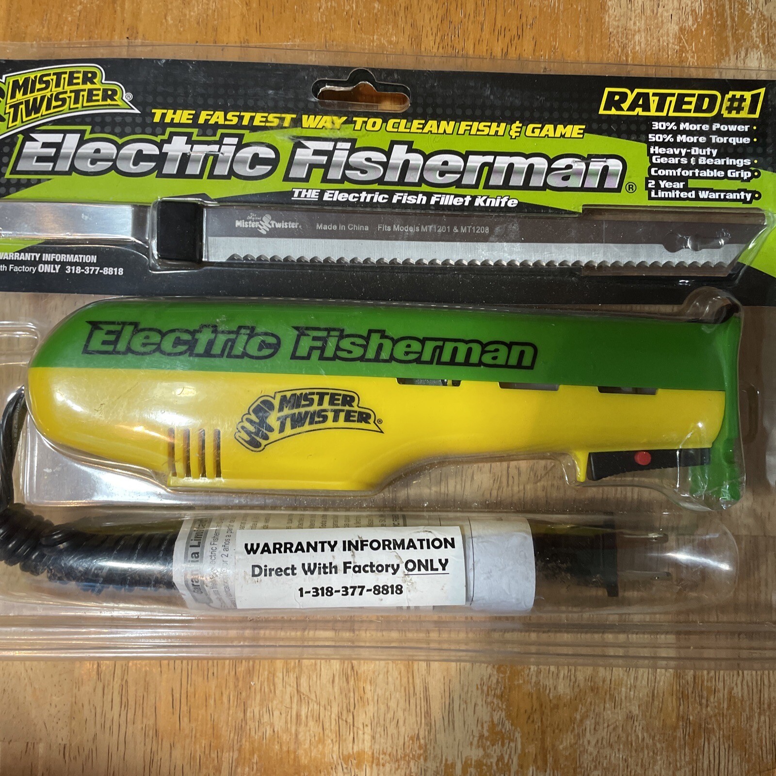 Vintage New Mister Twister Electric Fisherman Knife Distressed ...