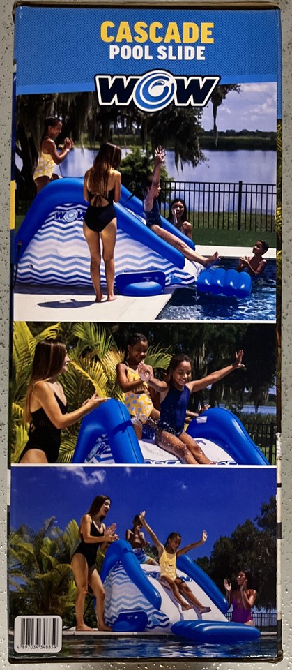 WOW Sports Cascade Pool Slide, Inflatable Slide with Sprinkler | eBay