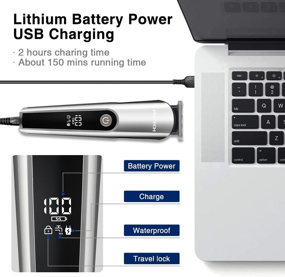 Maquina De Cortar Cabello Para Afeitar Recortadora Recortar Kit Pelo ...