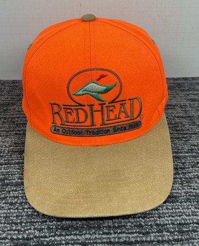 🔥 Red Head Blaze Bright Orange Duck Deer Elk Hunting Camp SnapBack Cap ...