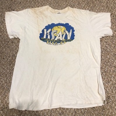 KSAN RADIO T-Shirt Vintage 70's Jive 95 San Francisco badly stained ...