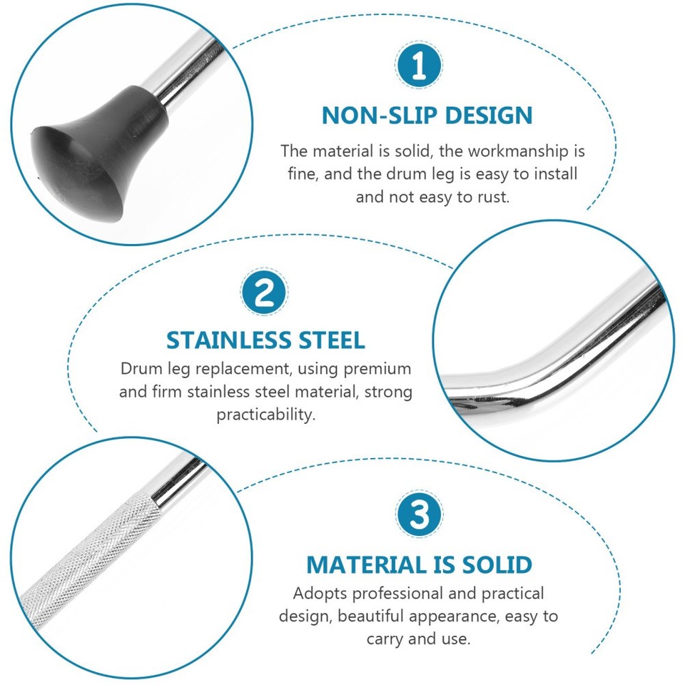 Stainless Steel Instrument Fitting Drum Leg Replacement Drum Set ...