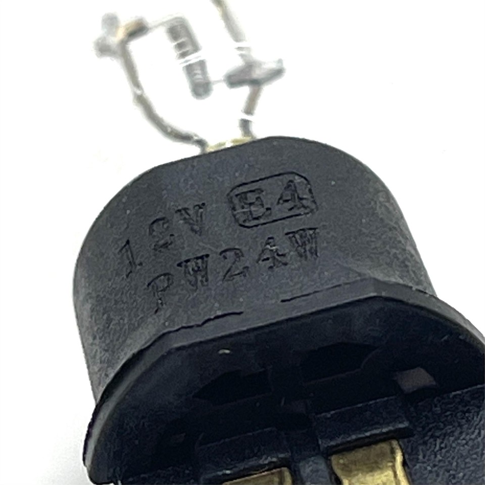 2 X 12V 24w PW24W clear white bulbs DRL indicator fog 89092 WP3.3x14.5 ...