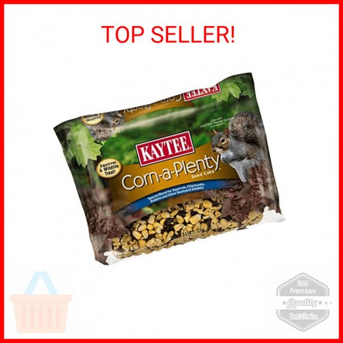 Kaytee Corn A Plenty Treat Seed Cake Food for Wild Squirrels, Chipmunks ...