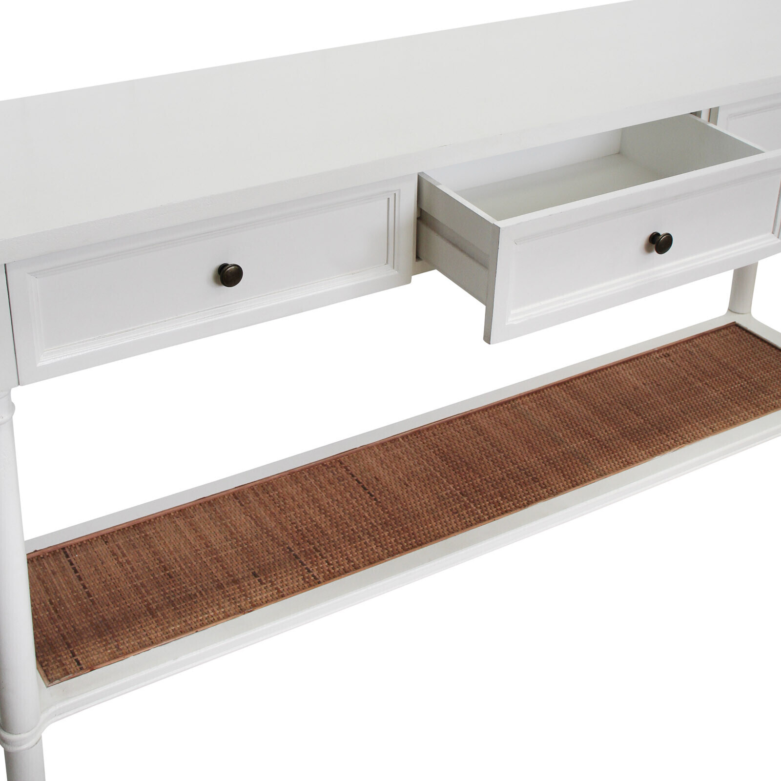 Resort Wood/MDF 80x160cm 3-Drawer Console Table Home/Office Furniture ...