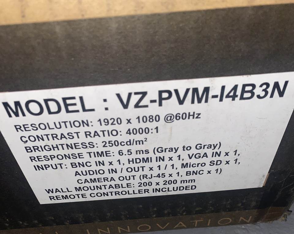 💥NEW High End ViewZ VZ-PVM-14B3N 32" 1080p IP Public Surveillance View ...