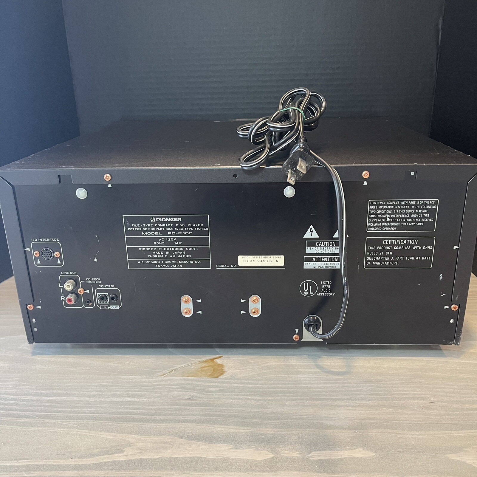 Pioneer PD-F100 100 CD Changer Disc Player - AS-IS - EB-16361 | eBay