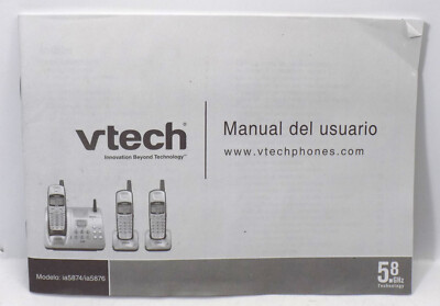 V-TECH / INSTRUCTION MANUAL del usuario in SPANISH / MODELS ia5874 ...