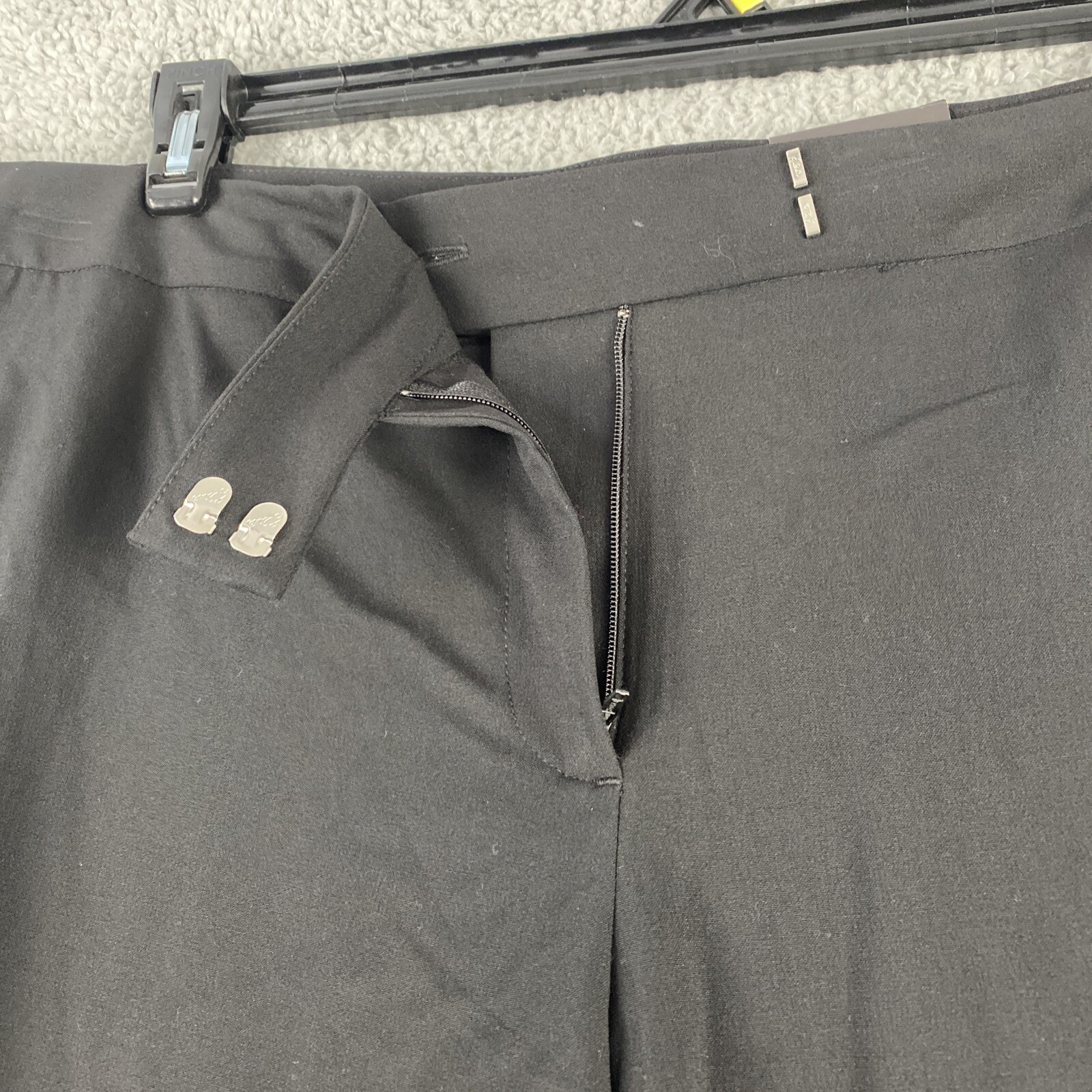 George Dress Pants Womens Flat Front Size 24W Black / 42-18 | eBay