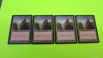 4x MOUNTAIN TEMPEST BASIC LAND MTG MAGIC THE GATHERING BASIC LAND X4 NM ...