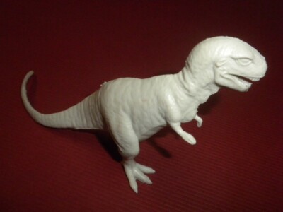 T-REX LIGHT GRAY Marx/1970's? dinosaur playset figure 7 inches ...