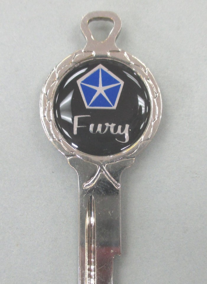 Plymouth FURY Deluxe Classic White Gold Key Set 1959 1960 1961 1962 NOS ...