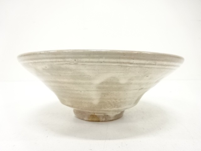 7574195: JAPANESE TEA CEREMONY / FLAT TEA CHAWAN / WHITE GLAZE | eBay