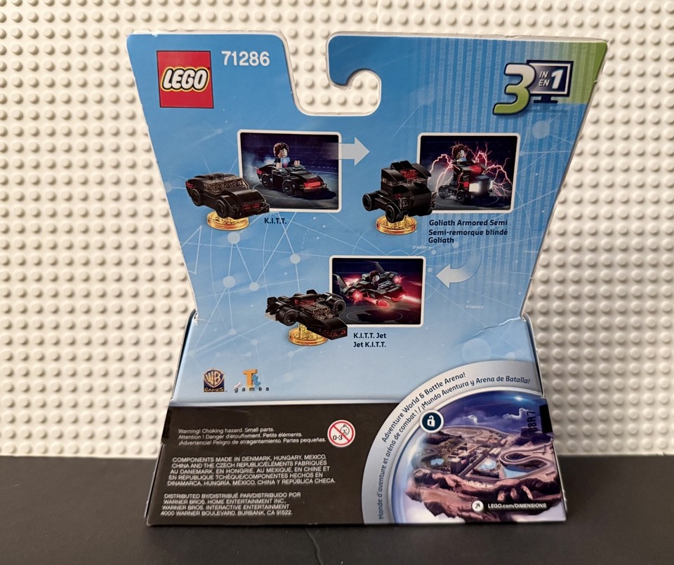 Lego Dimensions Knight Rider - Michael Knight K.I.T.T. 71286 Fun Pack ...