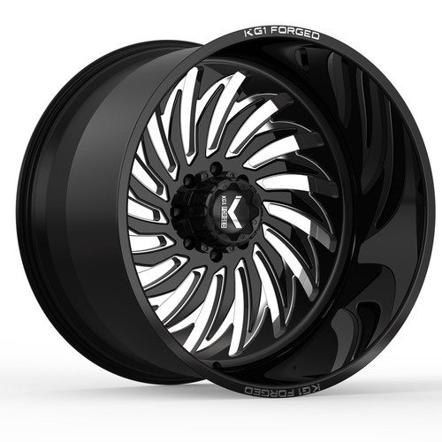 26x16 KG1 KF017 Hurricane Blk DIRECTIONAL FORGED Wheels Blank (-101mm ...