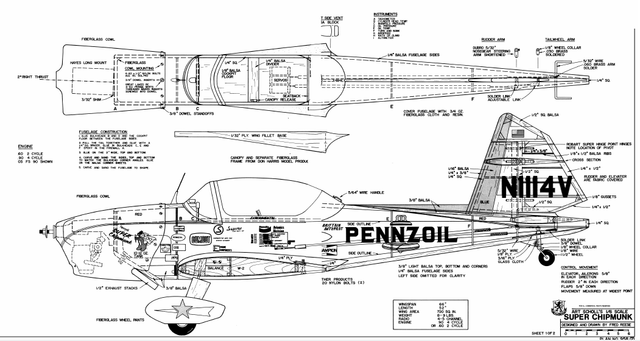 SUPER CHIPMUNK 66 inch wing Giant Scale RC AIrplane Printed Plans | eBay